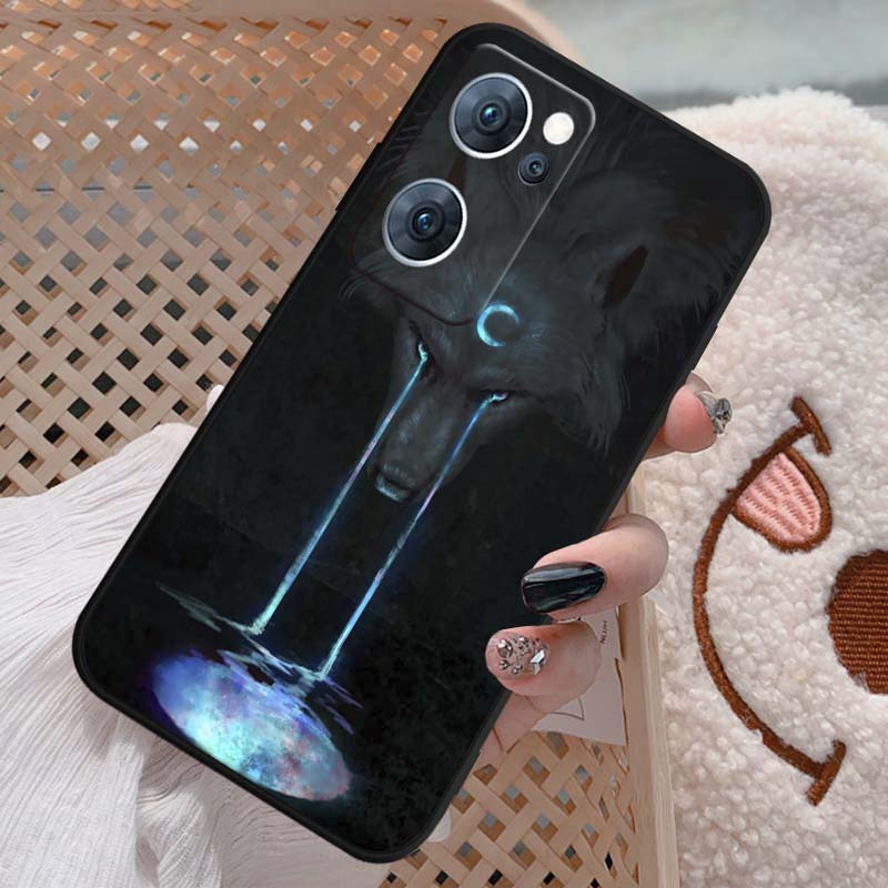 Wolf Head Pattern Matte Soft Tpu Phone Case Oppo Reno Ace X2 Temu Canada