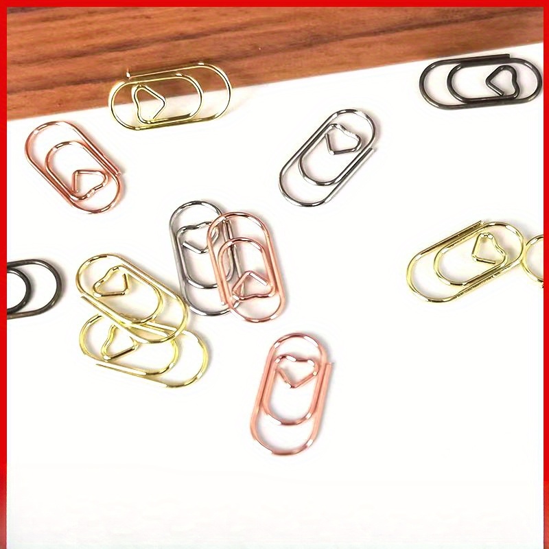 Mini Love Paper Clip Bookmark Creative Special shaped Pin - Temu Australia
