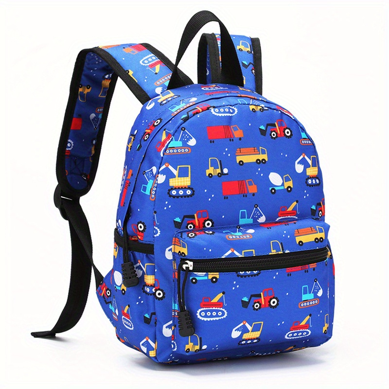 Cartoon Fish Vehicle Printed Backpack Peppy Style - Temu Canada