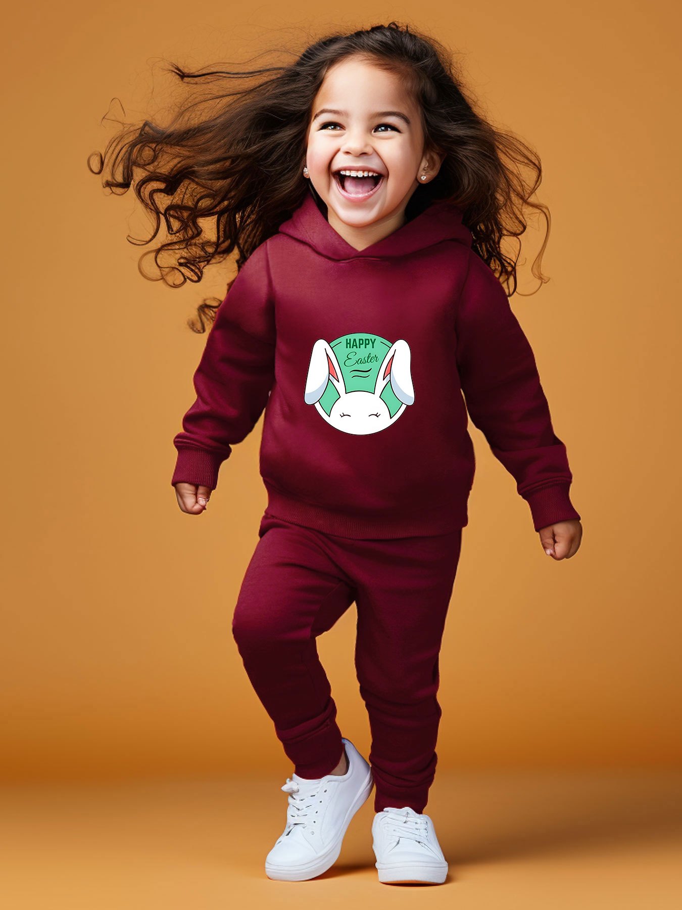 Cute Bunny Pattern Outfits Girls Comfy Versatile Sets Spring - Temu ...