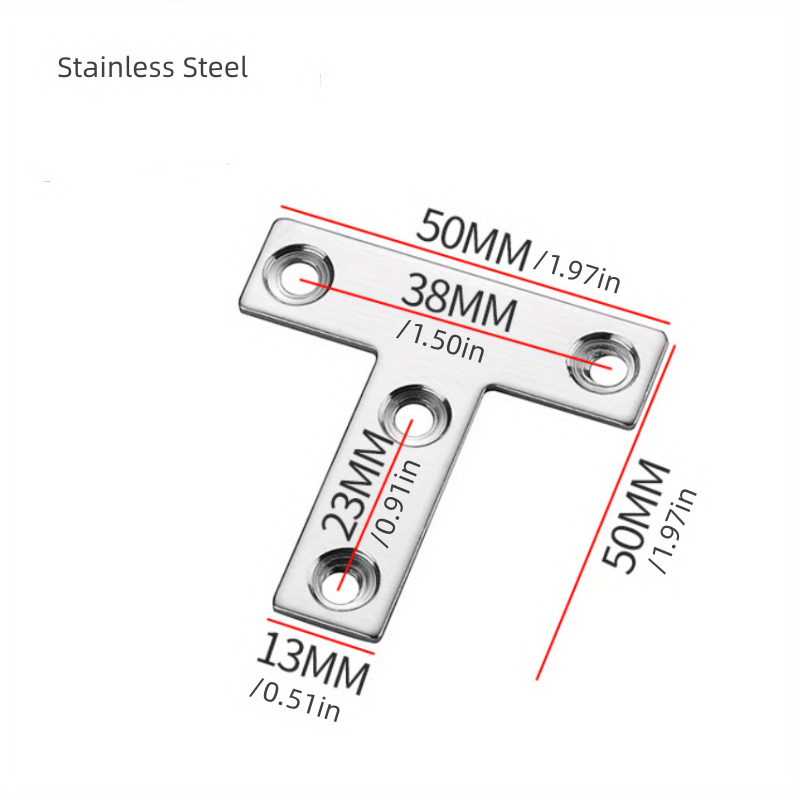 Stainless Steel T shaped L shaped Bracket Corner Braces - Temu United ...