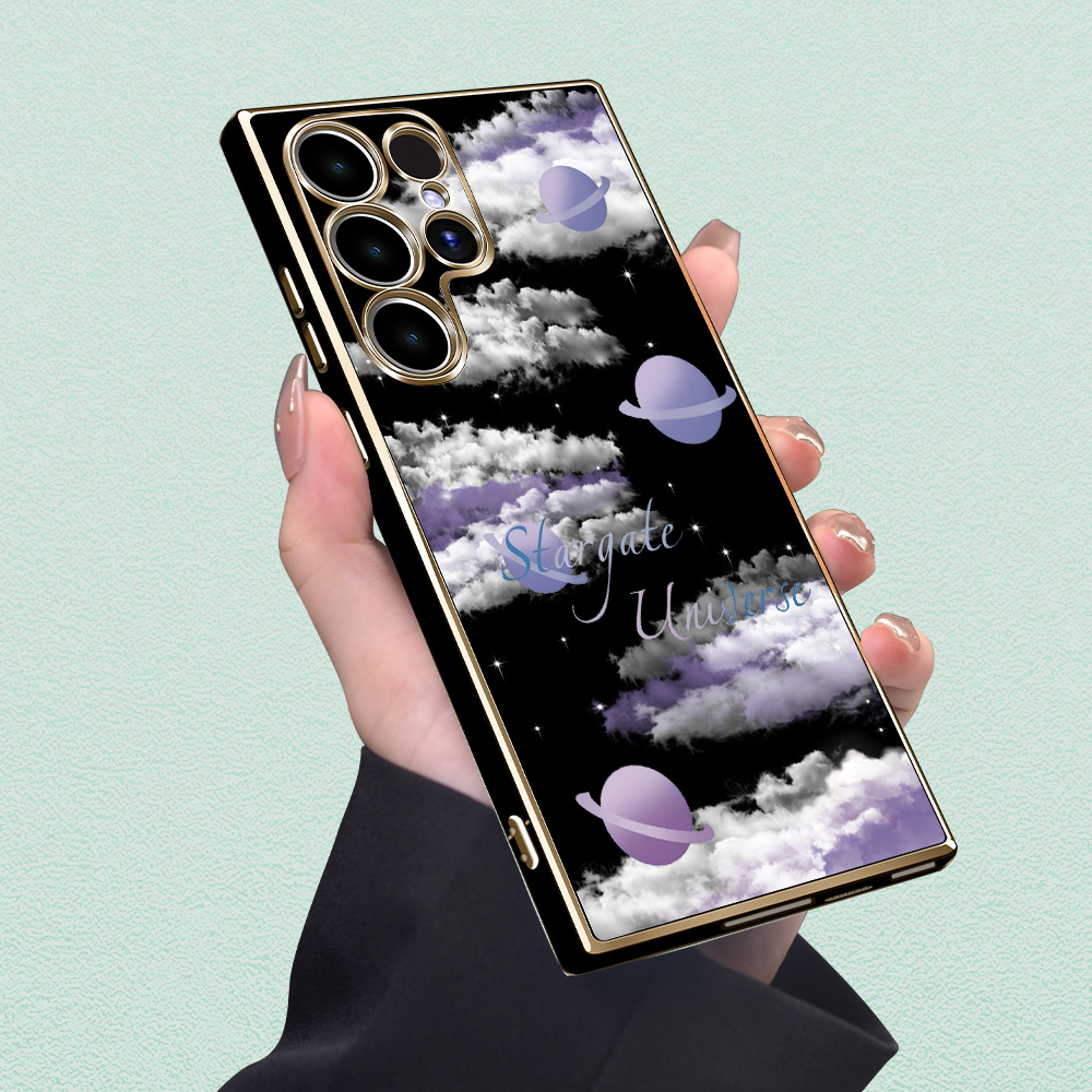 Luxury Plating Phone Case Samsung Galaxy S/a Series No - Temu Canada