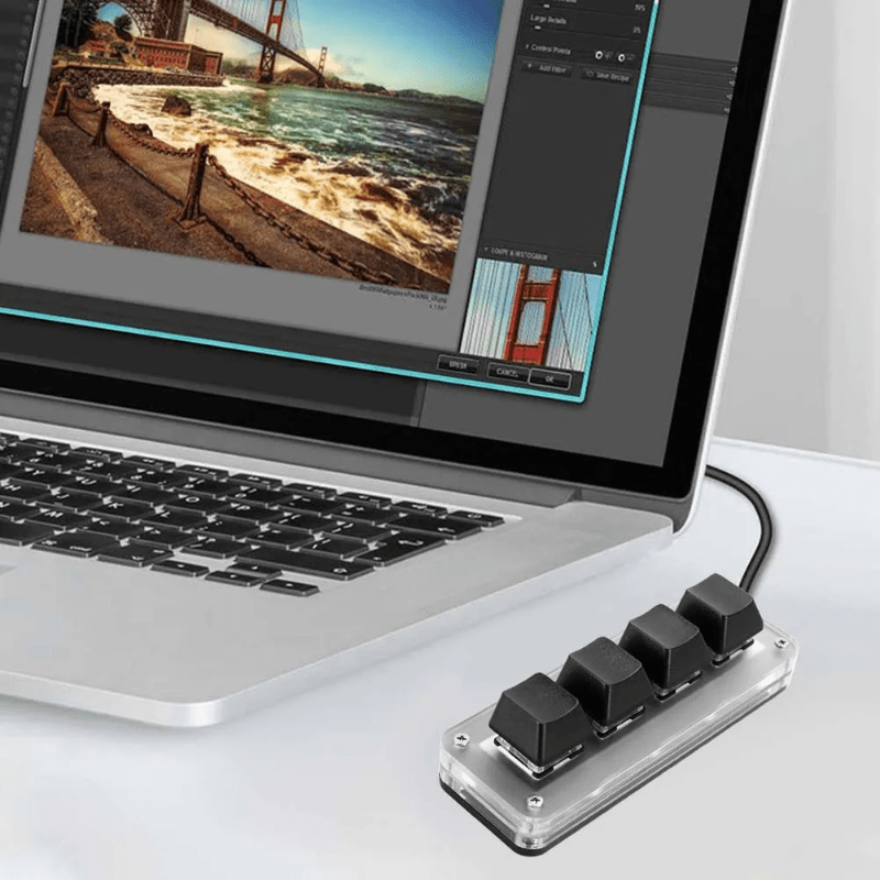 usb programming knob keyboard rgb 3 keys + 1 - Temu Canada