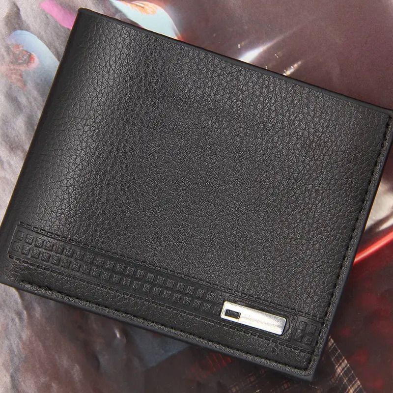1pc mens pu leather wallet multiple card slots casual large capacity ...