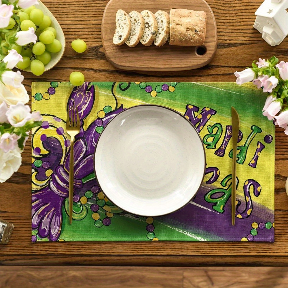 Placemats Carnival Mardi Gras Lobster Table Mats Heat - Temu Australia