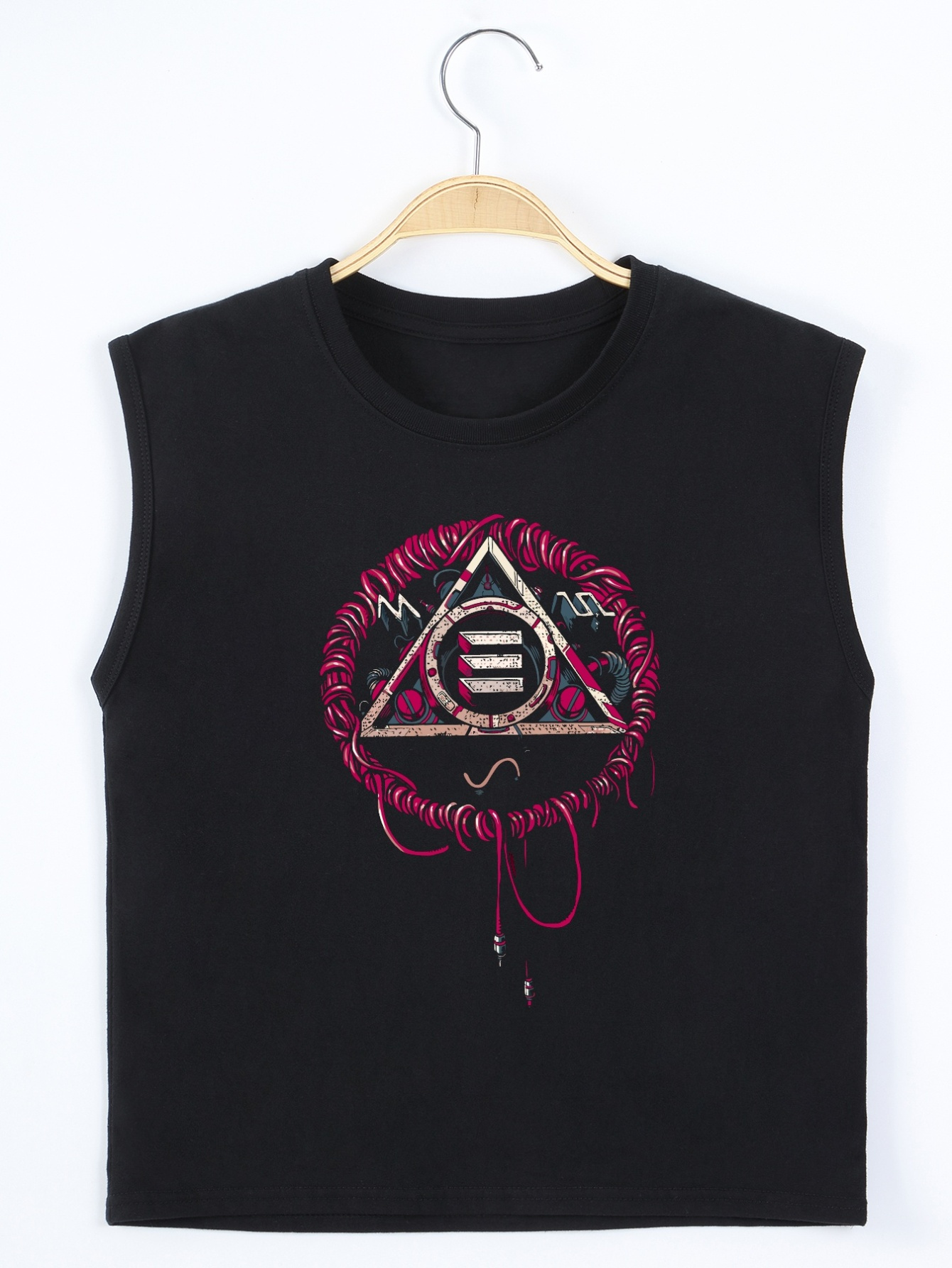 Cartoon Electric Wire/skull Print Tank Top Kids Trendy - Temu New Zealand