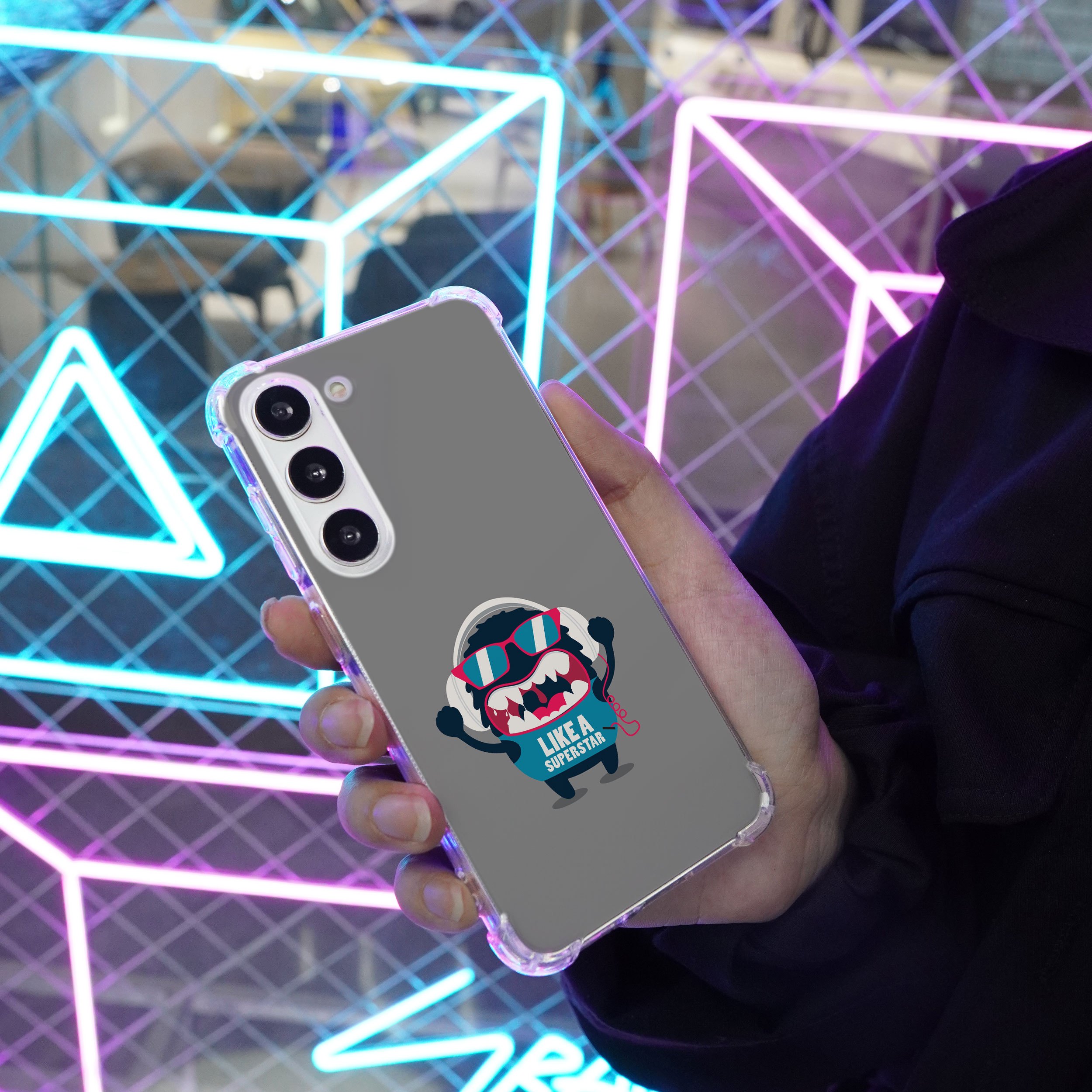 Illustration Fun Thick Transparent Drop proof Case - Temu Australia