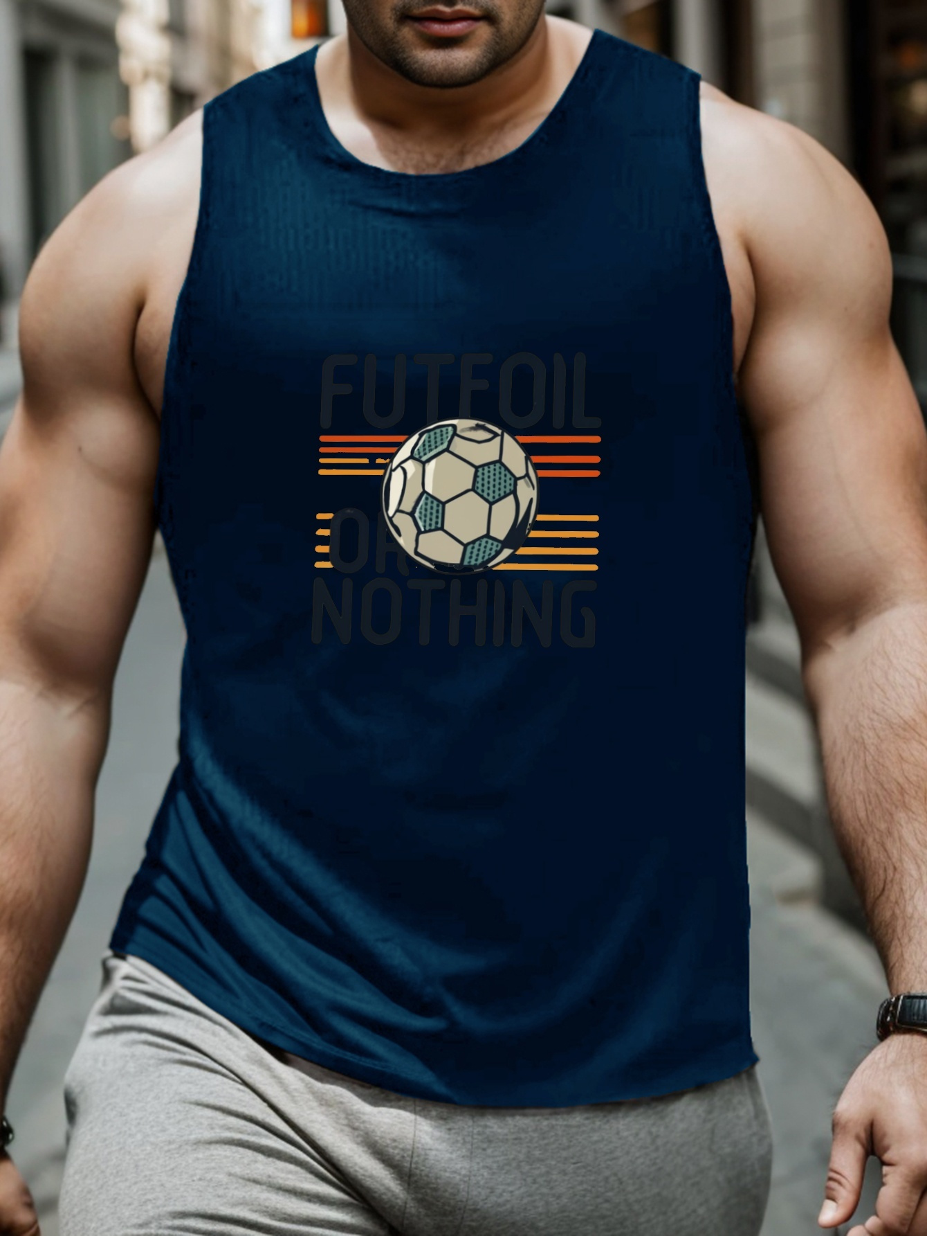 Plus Size A shirt Retro Football Print Men's Casual - Temu Ireland