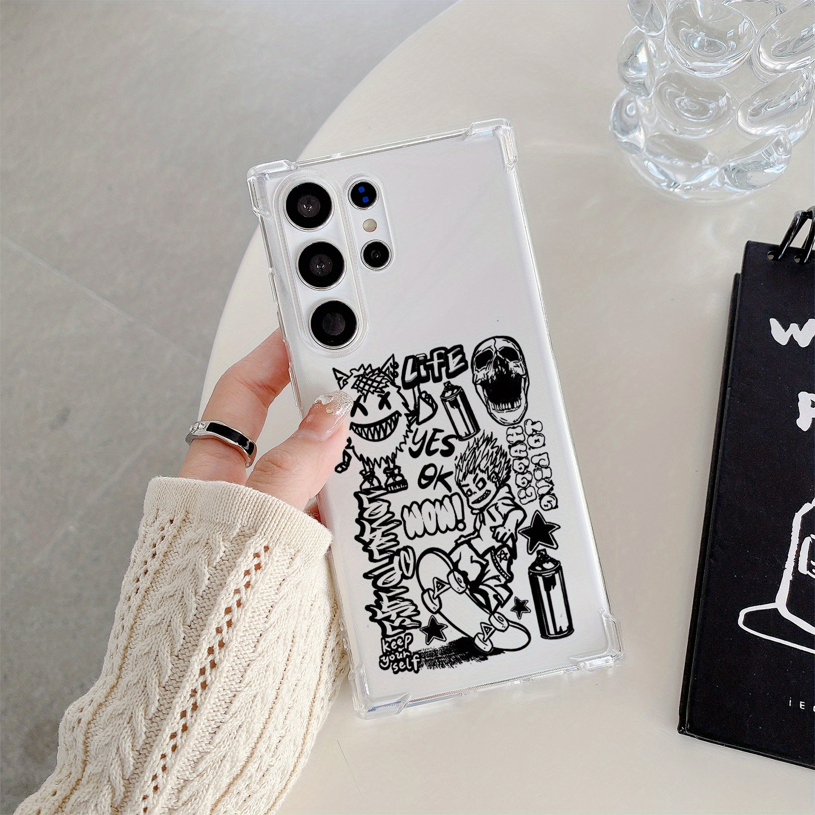 Minimalist Graffiti Skateboard Boy Painting Patterns Four - Temu Australia