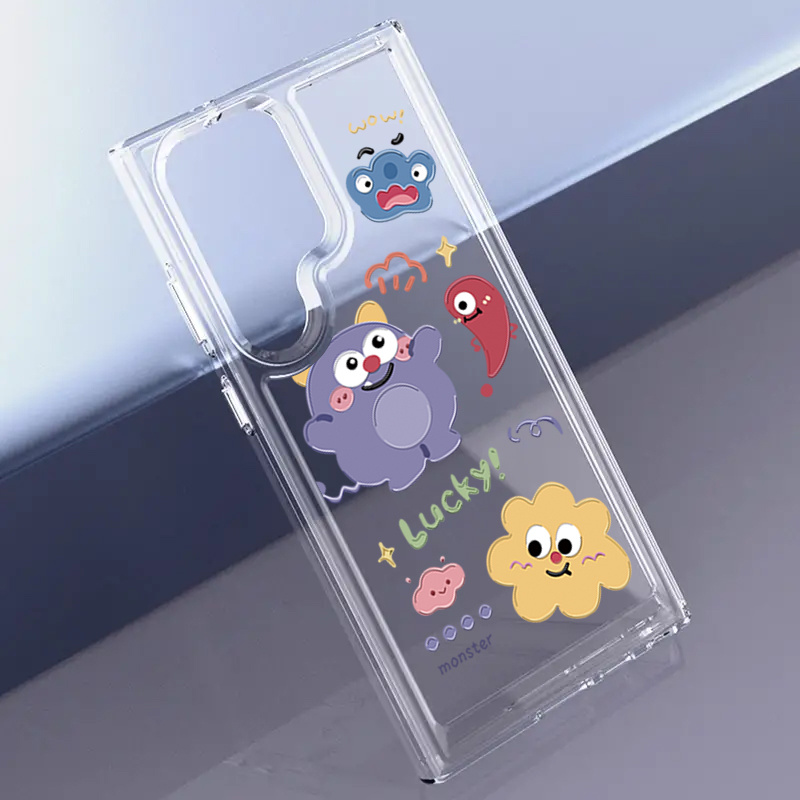 Funny Little Monster Painted Pattern Anti Drop Soft - Temu Canada