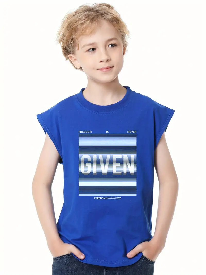 Boys Cartoon Letter Given Print Trendy Tank Top Sleeveless - Temu South ... Boys Cartoon Letter Given Print Trendy Tank Top Sleeveless - Temu South ...