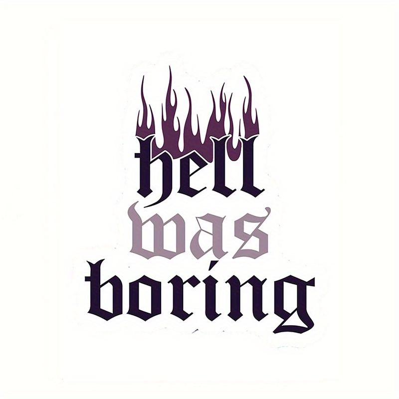 hell boring car stickers laptop water bottle car truck van - Temu Canada