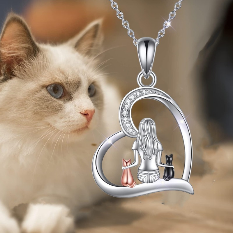 Fashionable And Cute Cat Necklace Exquisite And Shiny Cat Pendant Necklace Versatile Jewelry For Teenage Girls Cat Jewelry Gifts For Cat Lovers