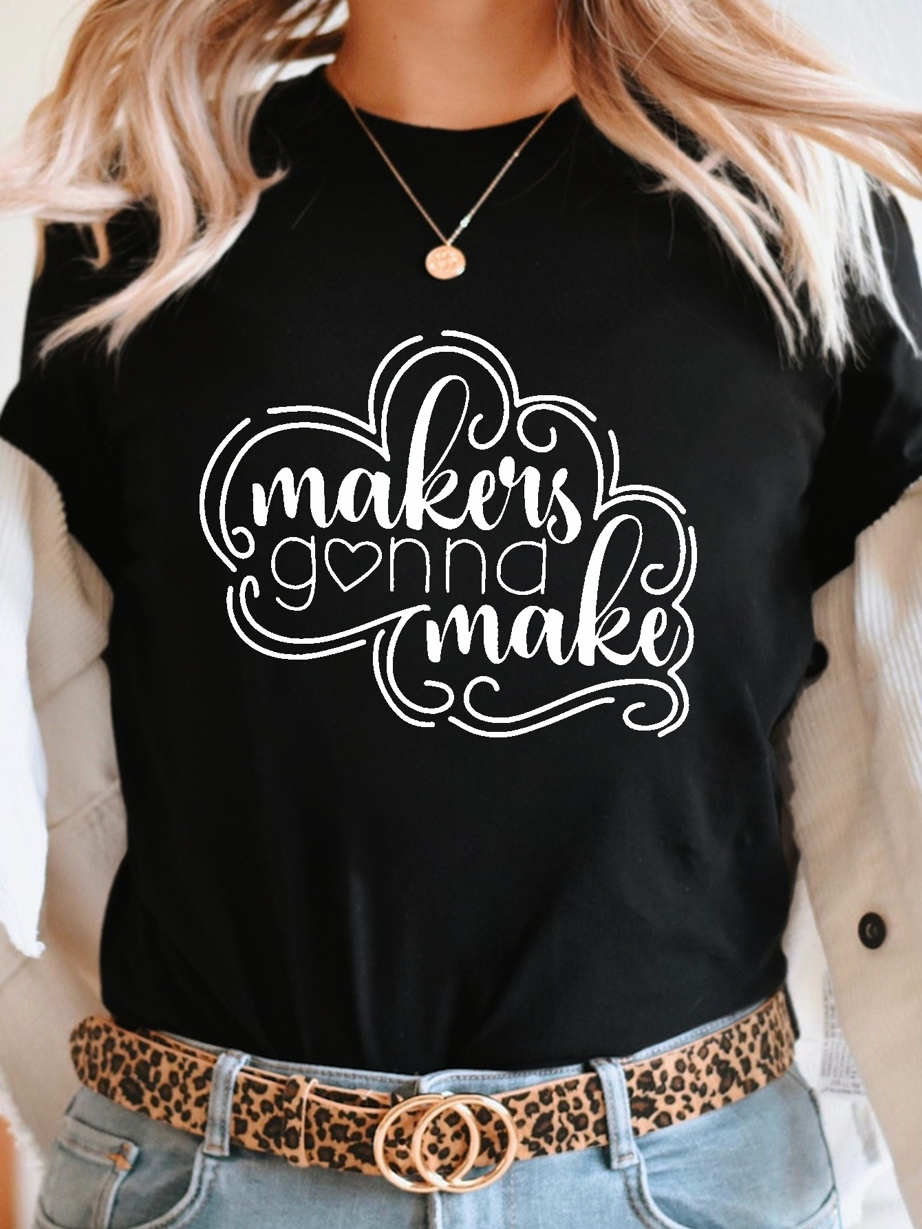 Print T shirt Short Sleeve Crew Neck - Temu Canada