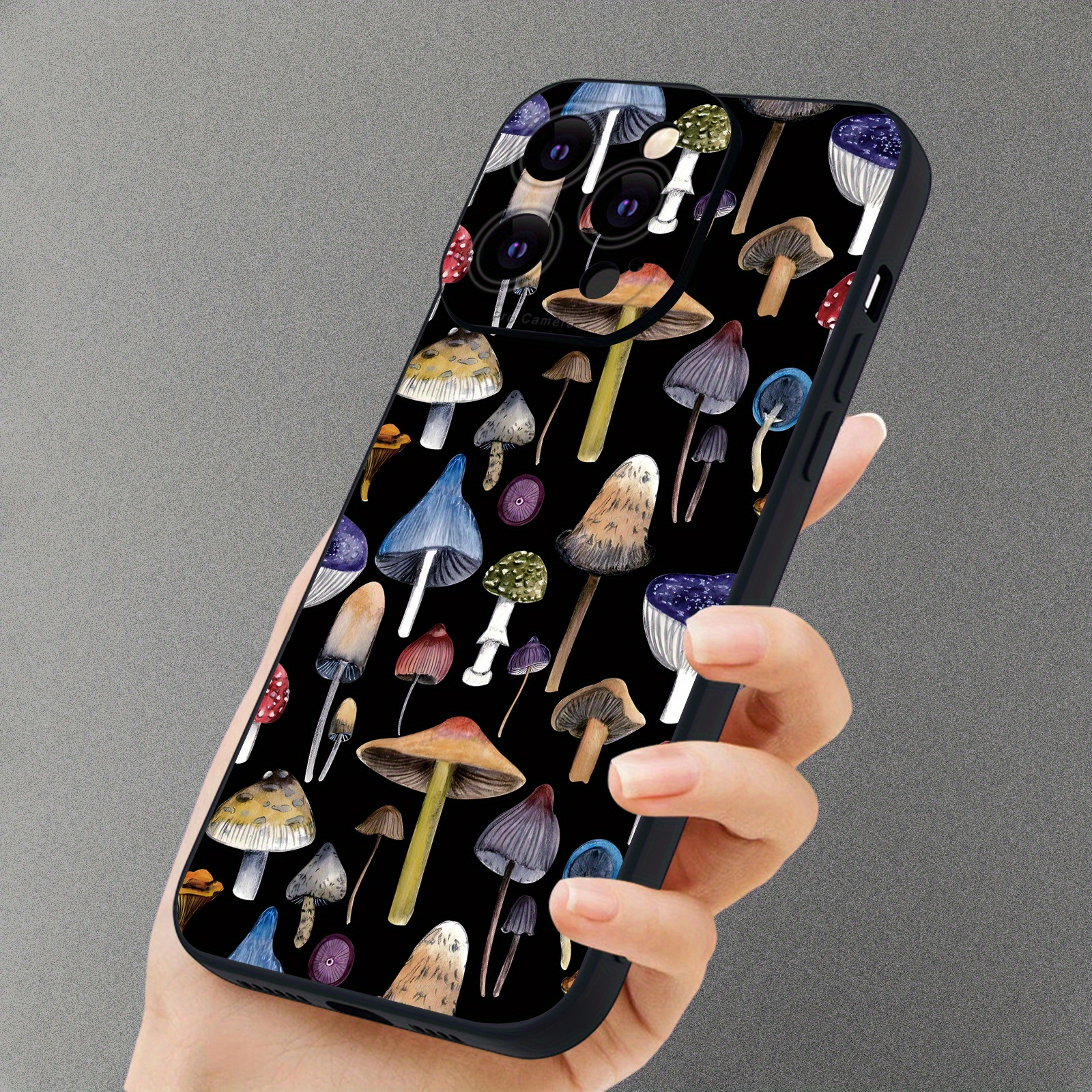 Mashroom Pattern Protective Shockproof Phone Case Iphone - Temu United ...