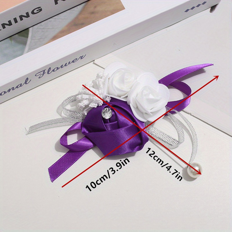 Artificial Rose Corsages Pin Boutonniere Men Wedding - Temu Canada
