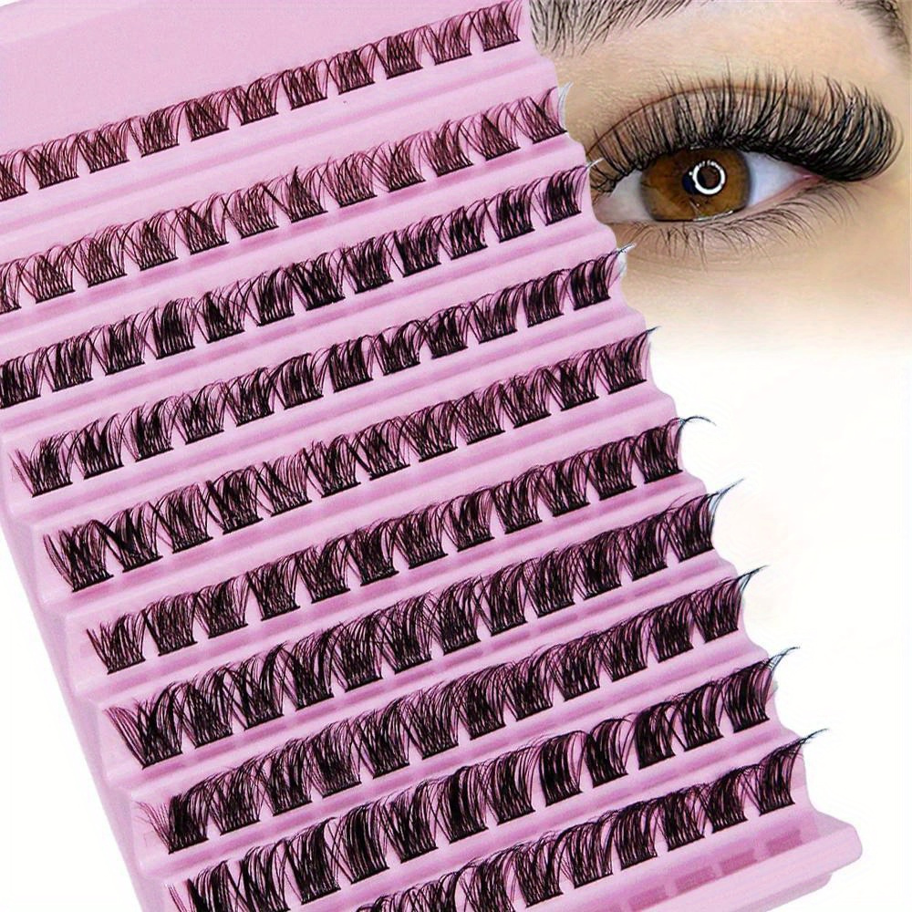 wispy fluffy cluster lashes d individual - Temu United Kingdom