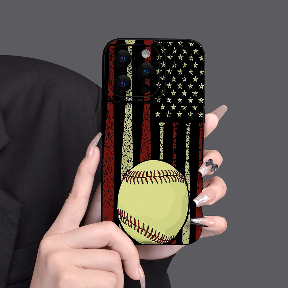 Tennis Pattern Tpu Material Shockproof Protective Phone Case - Temu Canada
