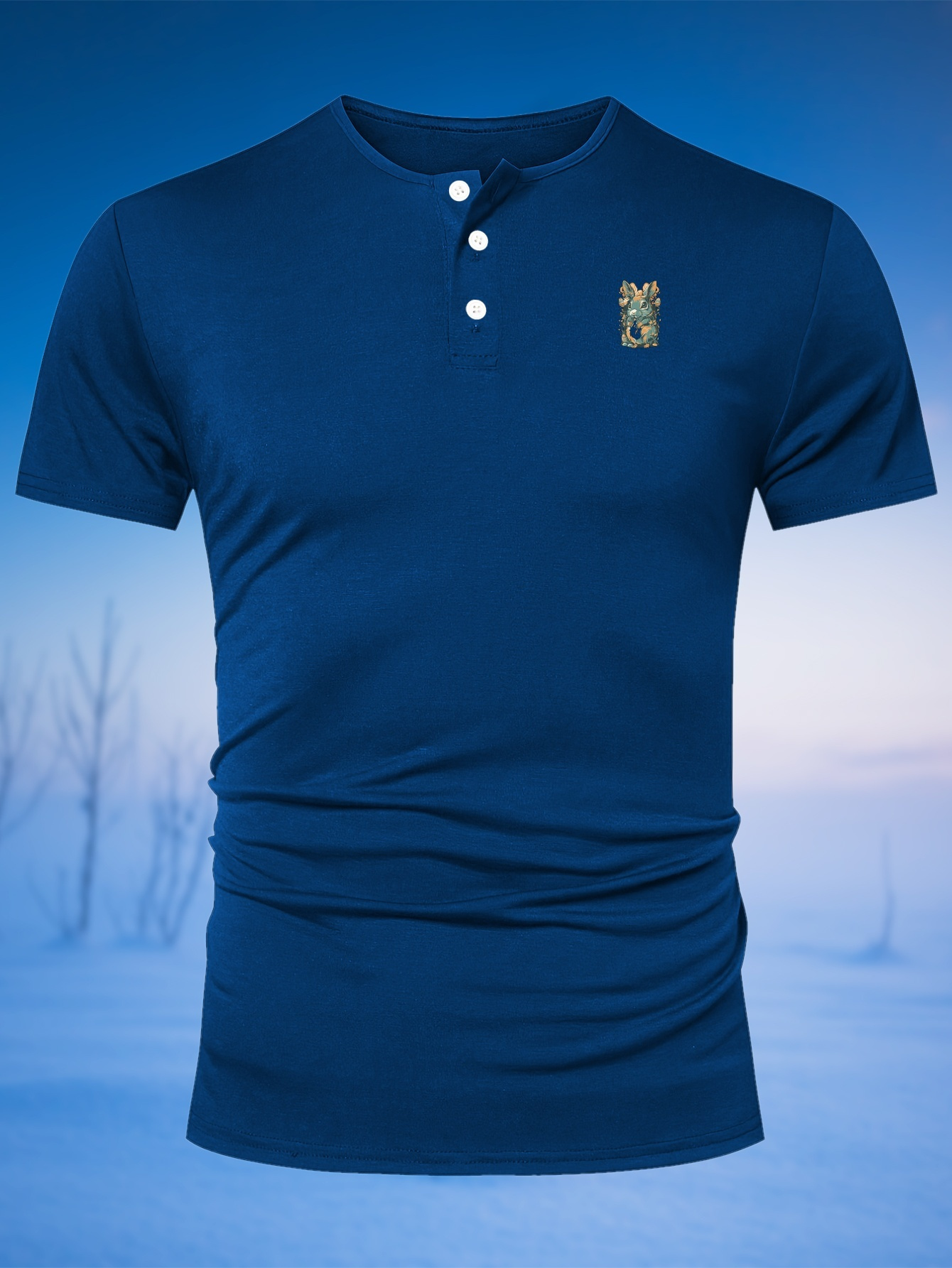 Plus Size Men's 'bunny' Print Classic Fit Short Sleeve - Temu Canada