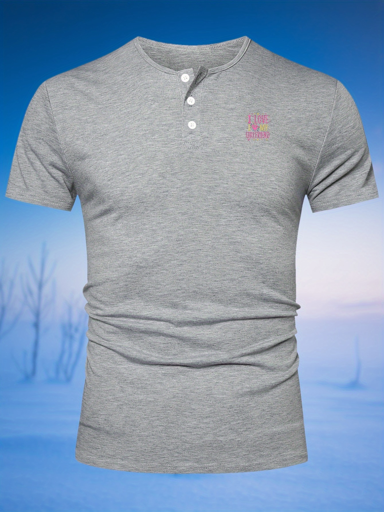 Plus Size Love Grilfriend Print Men's Round Neck Short - Temu Australia