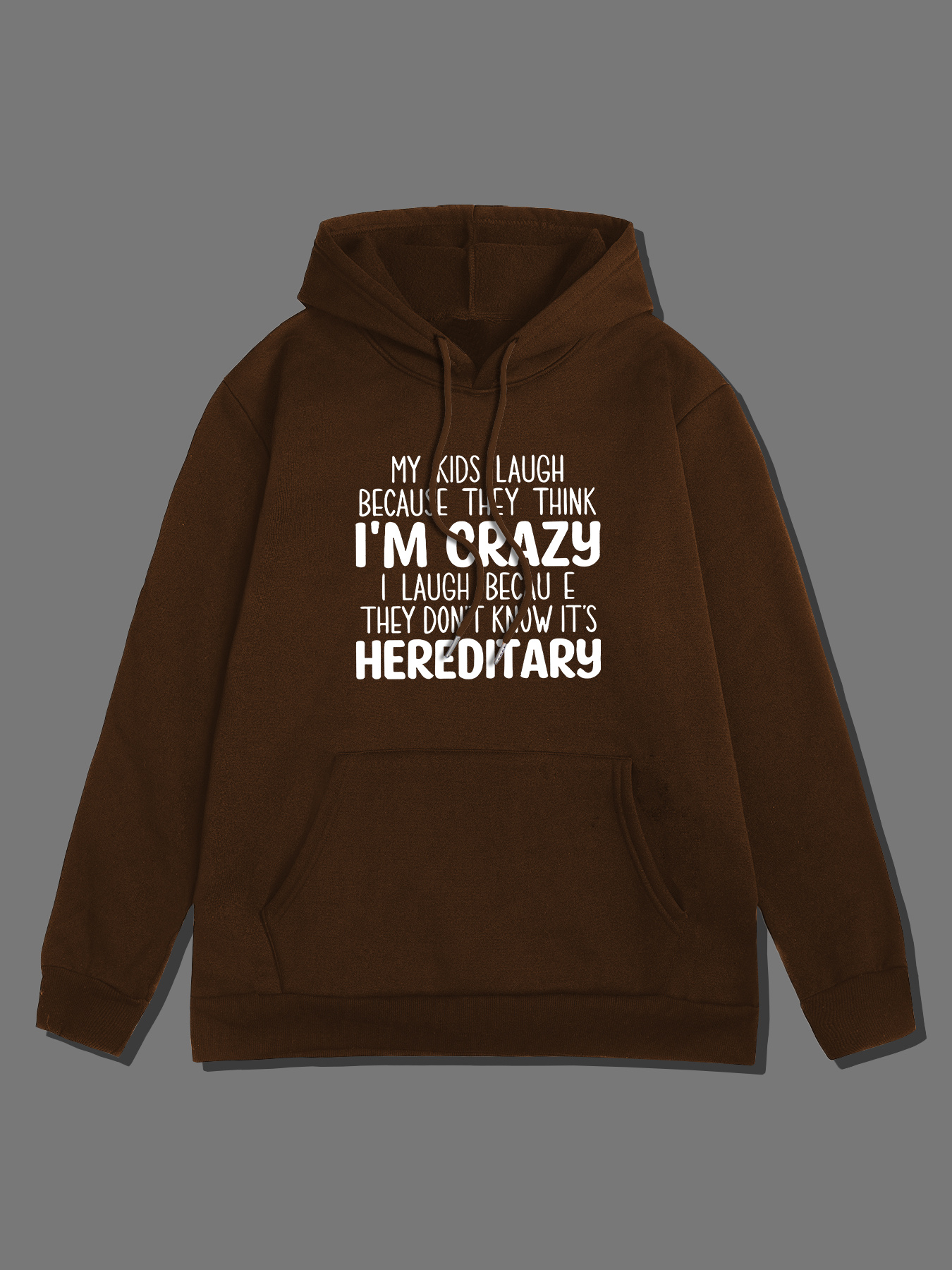 Funny Slogan Print Kangaroo Pocket Hoodie Casual Long Sleeve - Temu Ireland