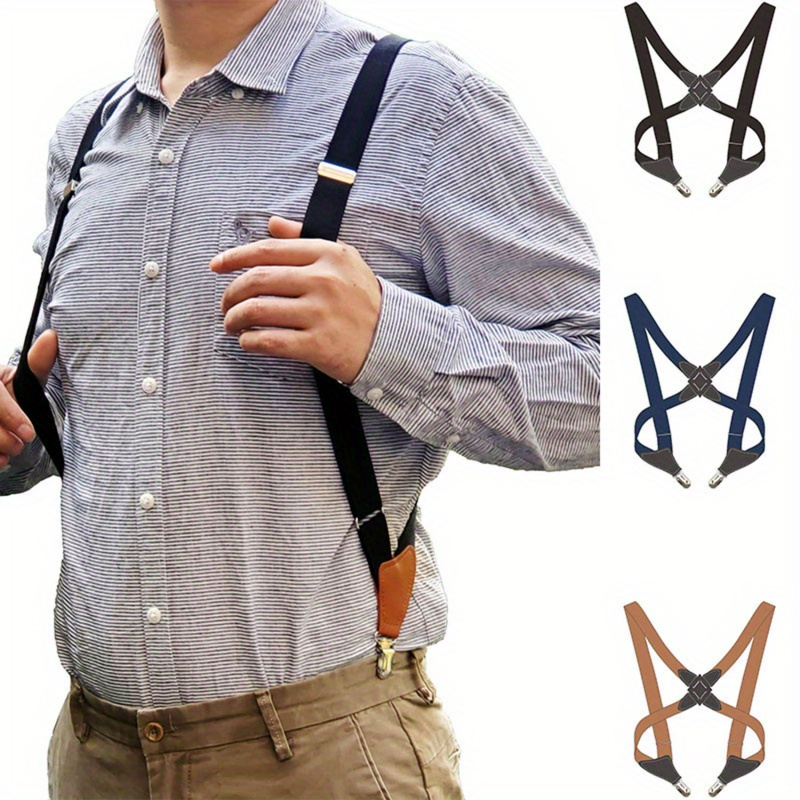 Mens Plain Color Suspenders Clothing Accessories - Jewelry ...