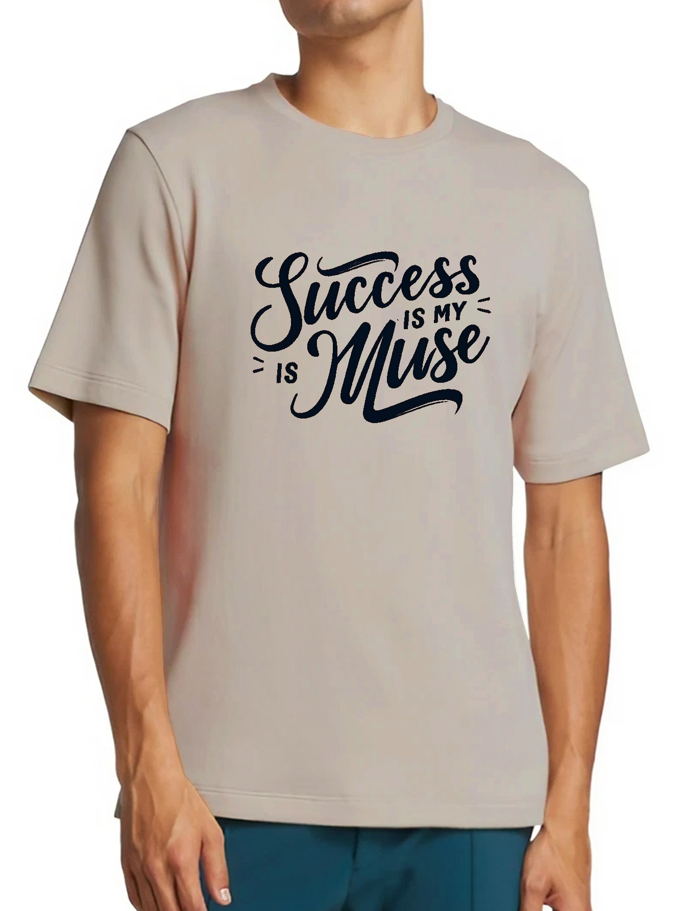 Success Muse Print T Shirt Tees Men Casual Short Sleeve T - Temu Australia