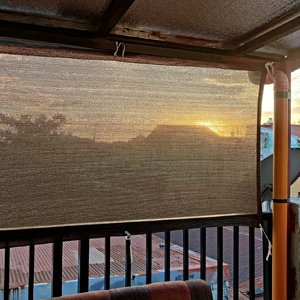 Outdoor Shade Sail Sun Shade Cloth Wind Blocker Privacy - Temu