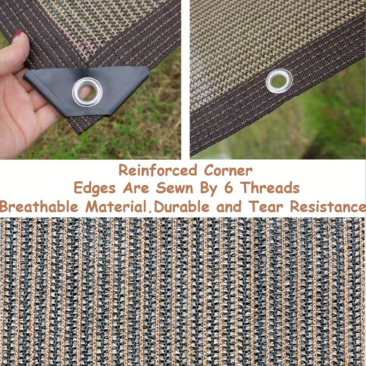 Outdoor Shade Sail Sun Shade Cloth Wind Blocker Privacy - Temu