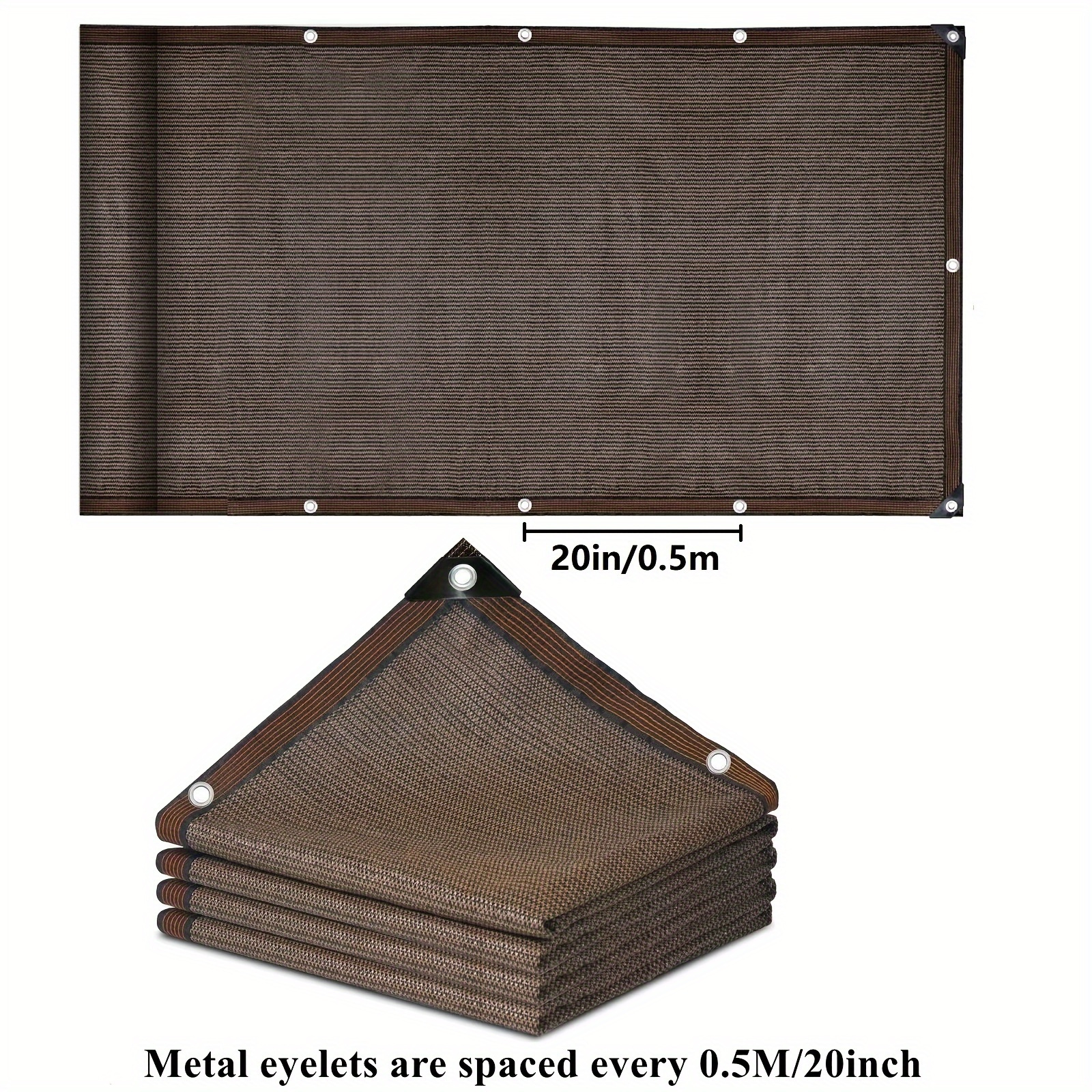 Outdoor Shade Sail Sun Shade Cloth Wind Blocker Privacy - Temu