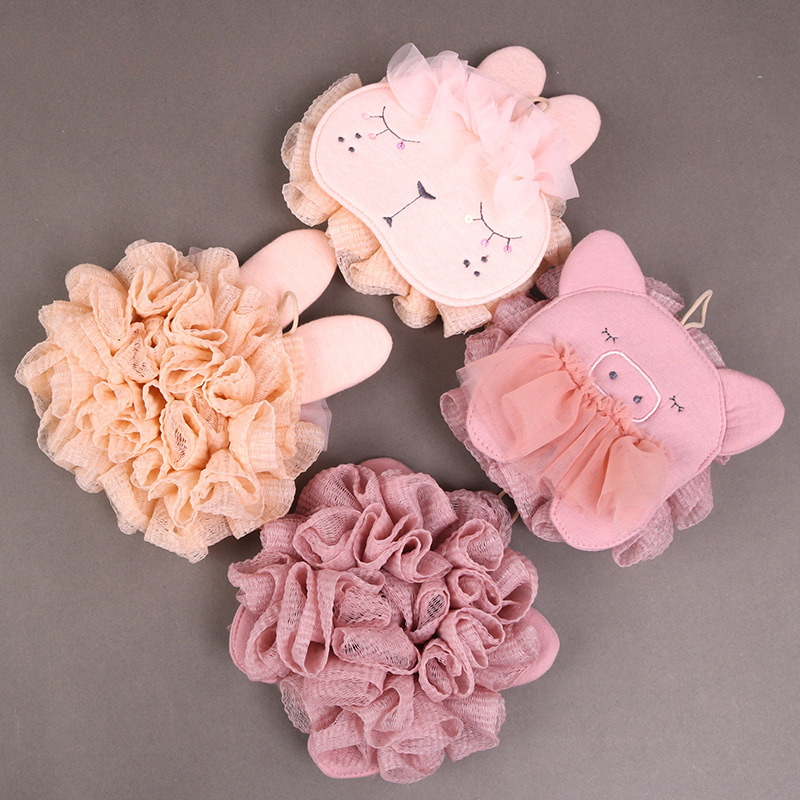 Cute Cartoon Exfoliating Home Spa Shower Puffs Sponge Bath - Temu Canada