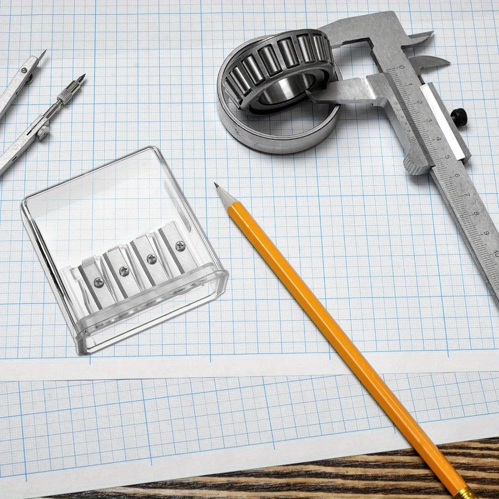 1pc 2pcs Carpenter Long Point Manual Pencil Sharpener With Plastic Lid ...