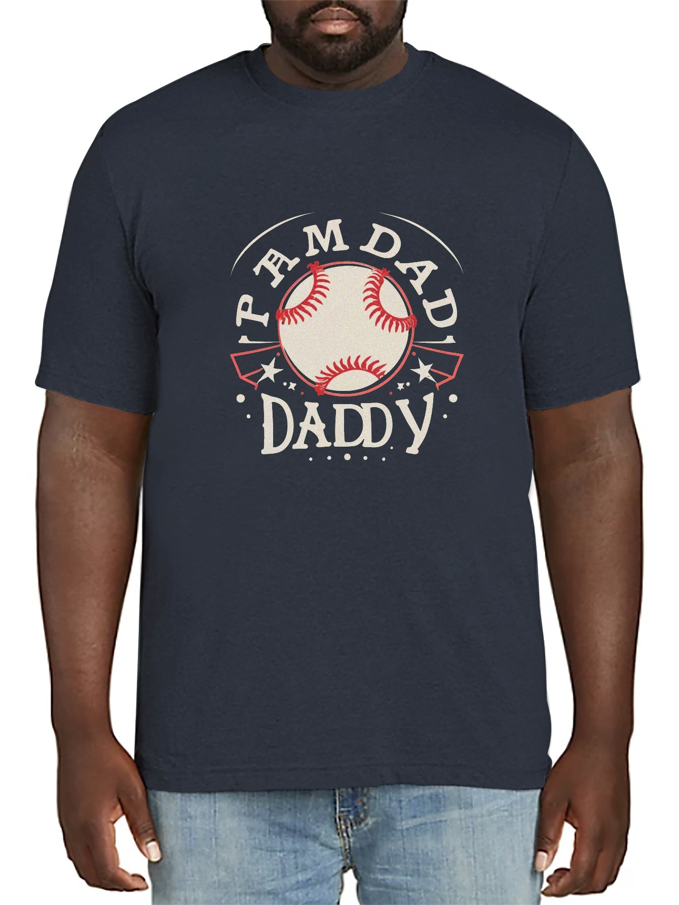 Plus Size Baseball Pattern Men's Trendy T shirt Summer - Temu New Zealand