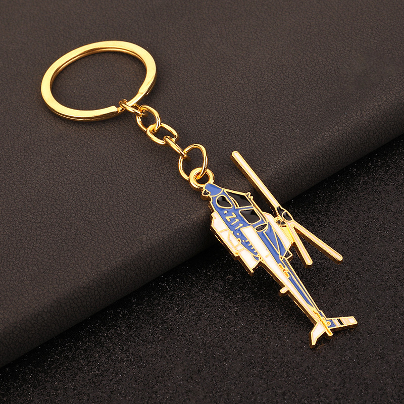 Mini Cartoon Helicopter Keychain Alloy Key Chain Ring Bag - Temu