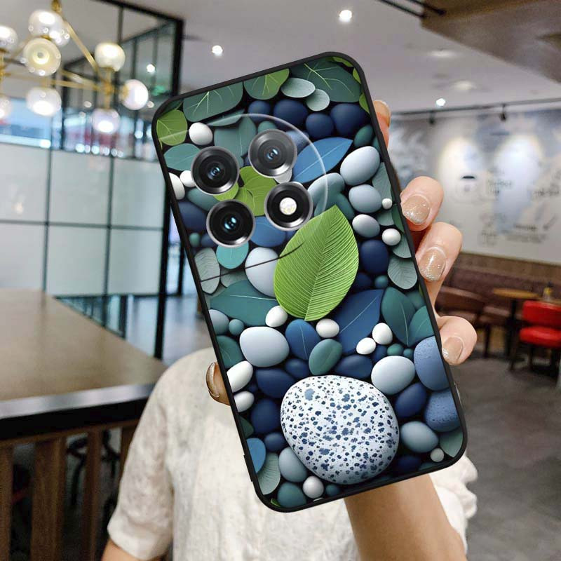 Multicolored Stone Leaves Tpu Protective Soft Phone Case - Temu New Zealand