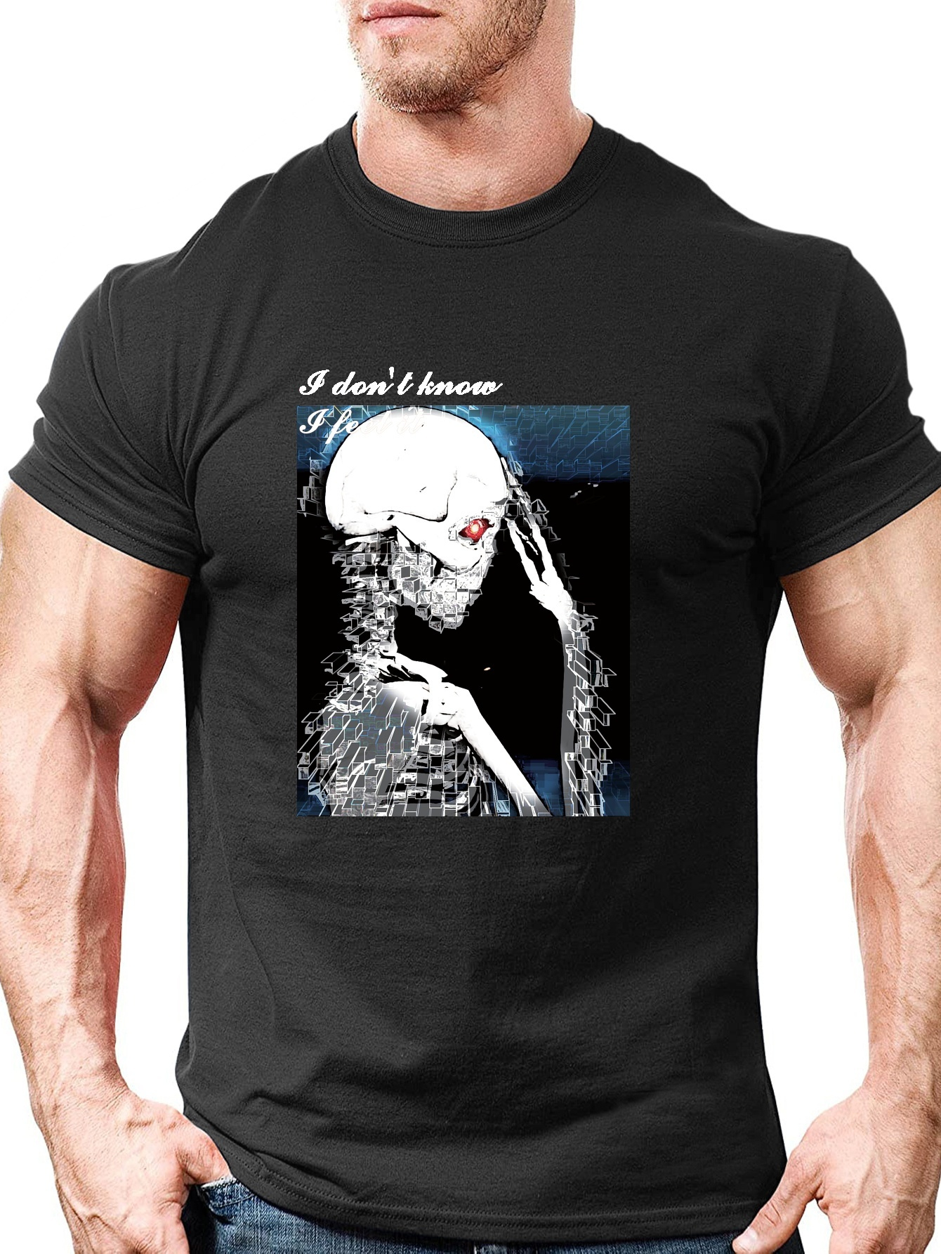 Plus Size Men's Skeleton Graphic Print T shirt Outdoor - Temu Denmark