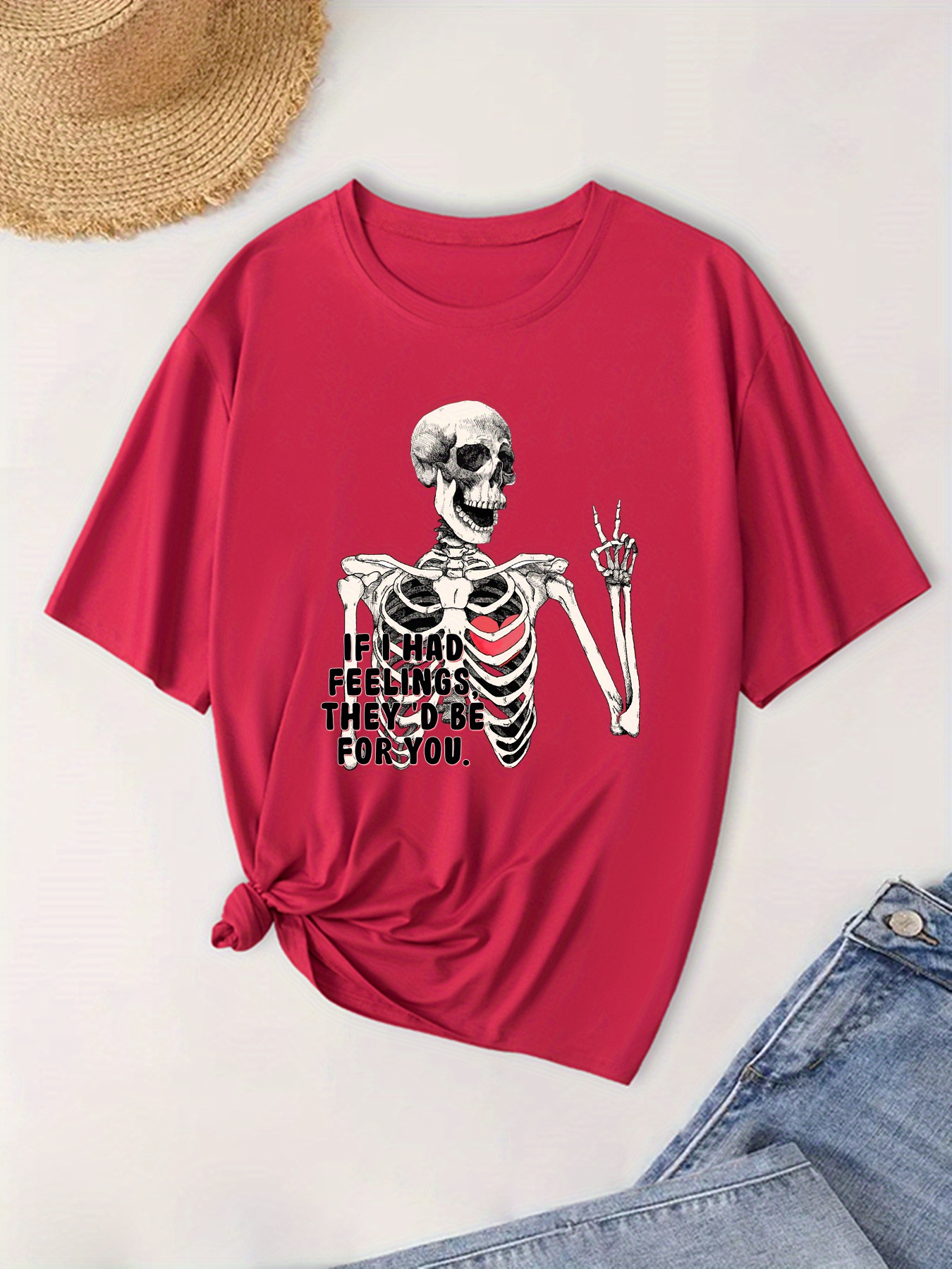 Plus Size T shirt Med Grafisk Tryk Kortærmet Rund Hals - Temu Denmark