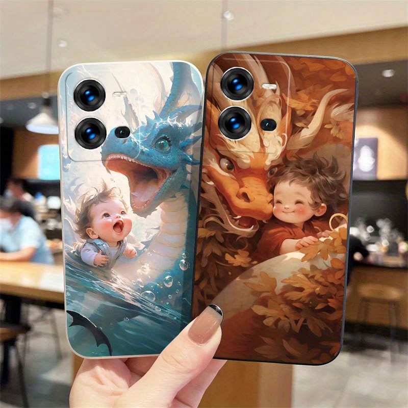 Soft Liquid Silicone Case Vivo Series Fashion Cute Beautiful - Temu ...
