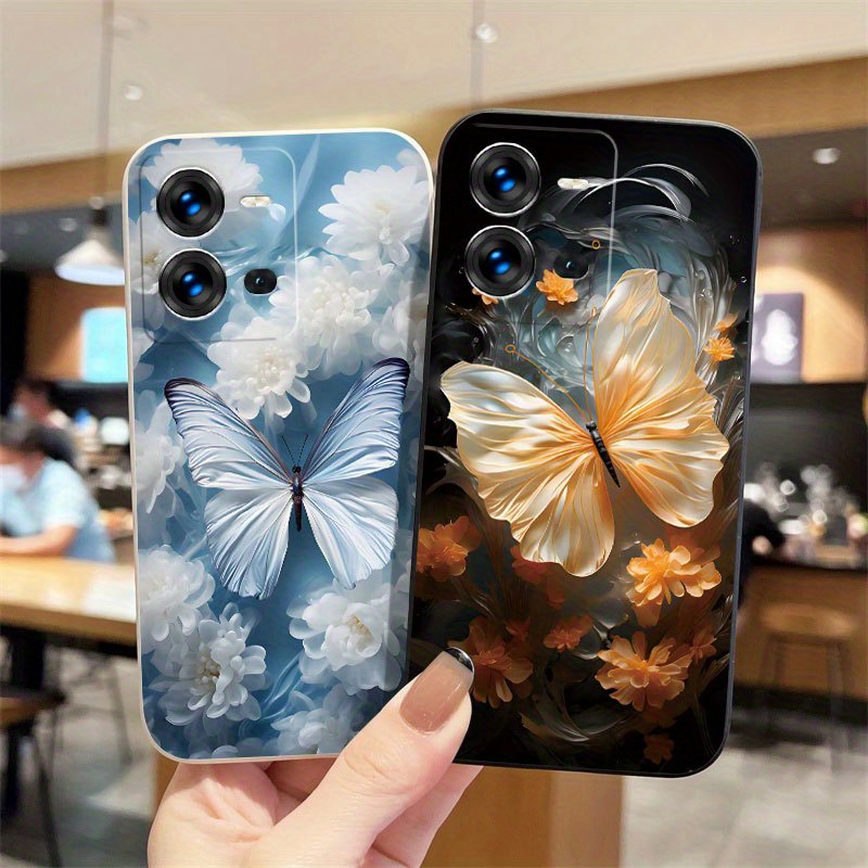 Soft Liquid Silicone Case Vivo Series Fashion Cute Beautiful - Temu