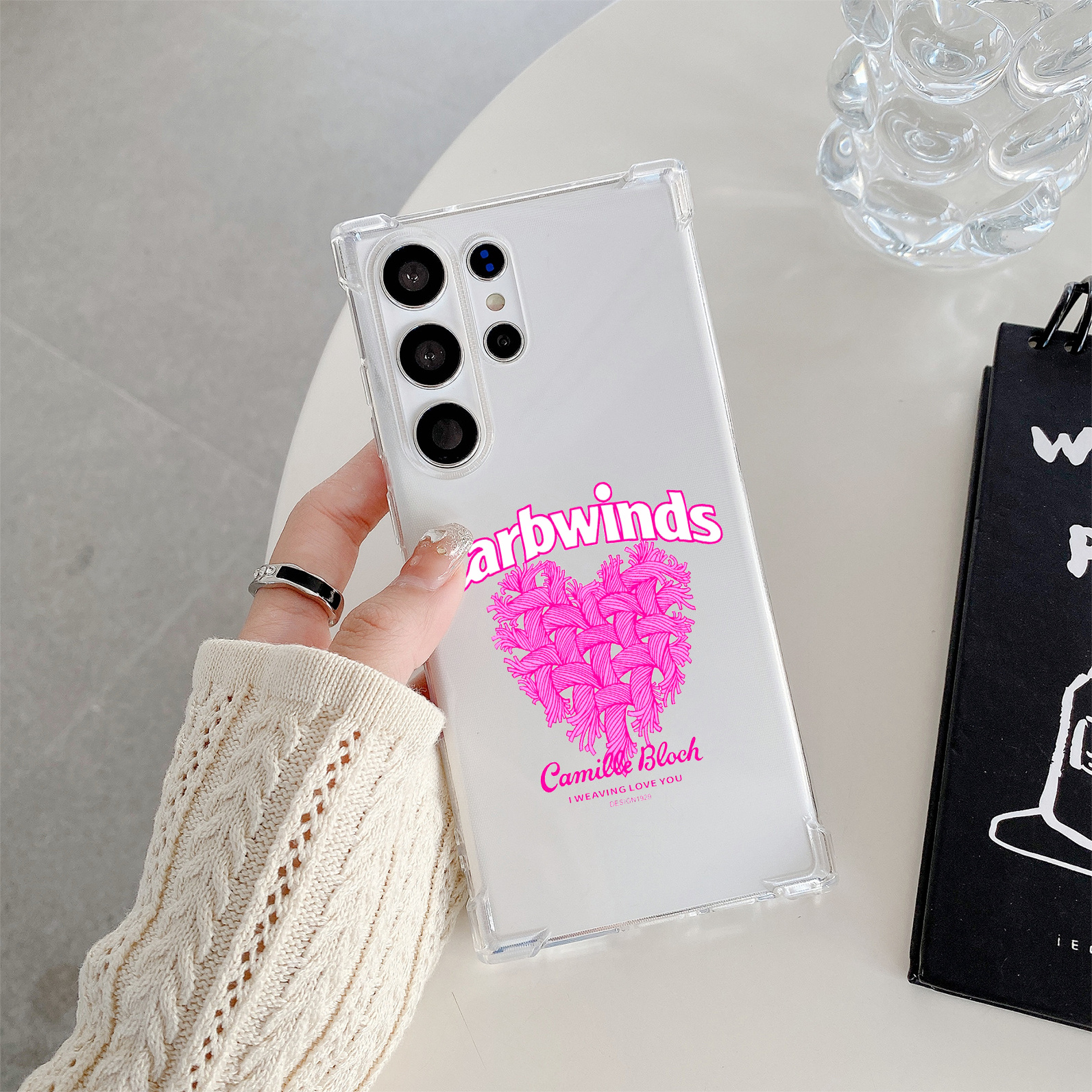 Minimalist Heart Pattern Four Corners Anti drop Camera - Temu United ...