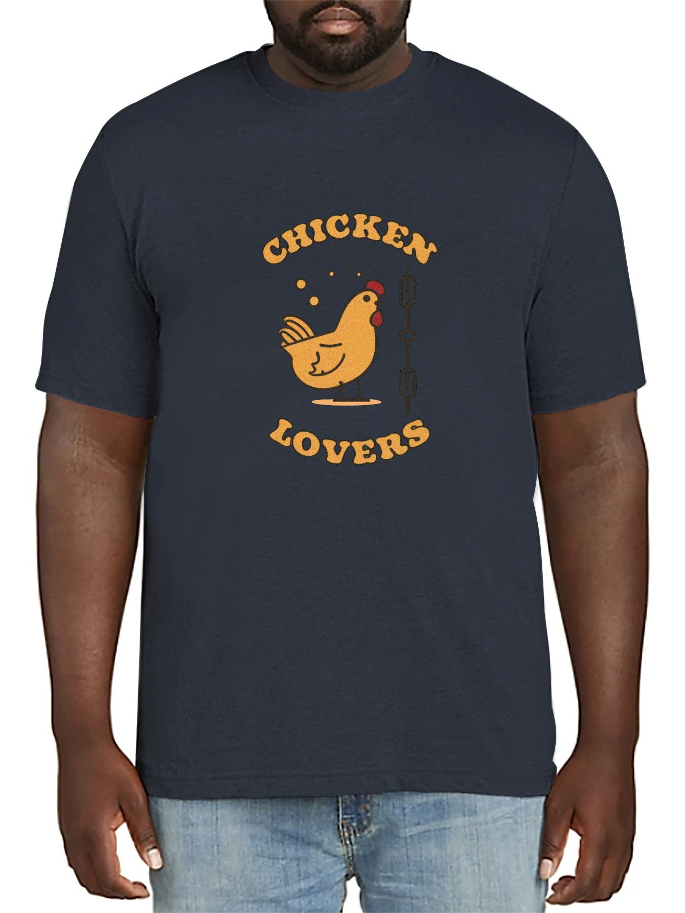 Plus Size Chicken Lovers Anime Chicken Graphic Print Men's - Temu Australia