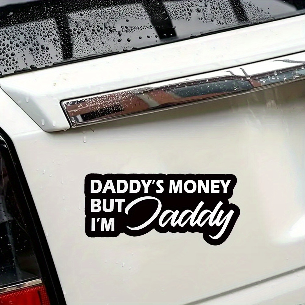 Daddy M Daddy Sticker Funny Daddy Cars Temu Australia