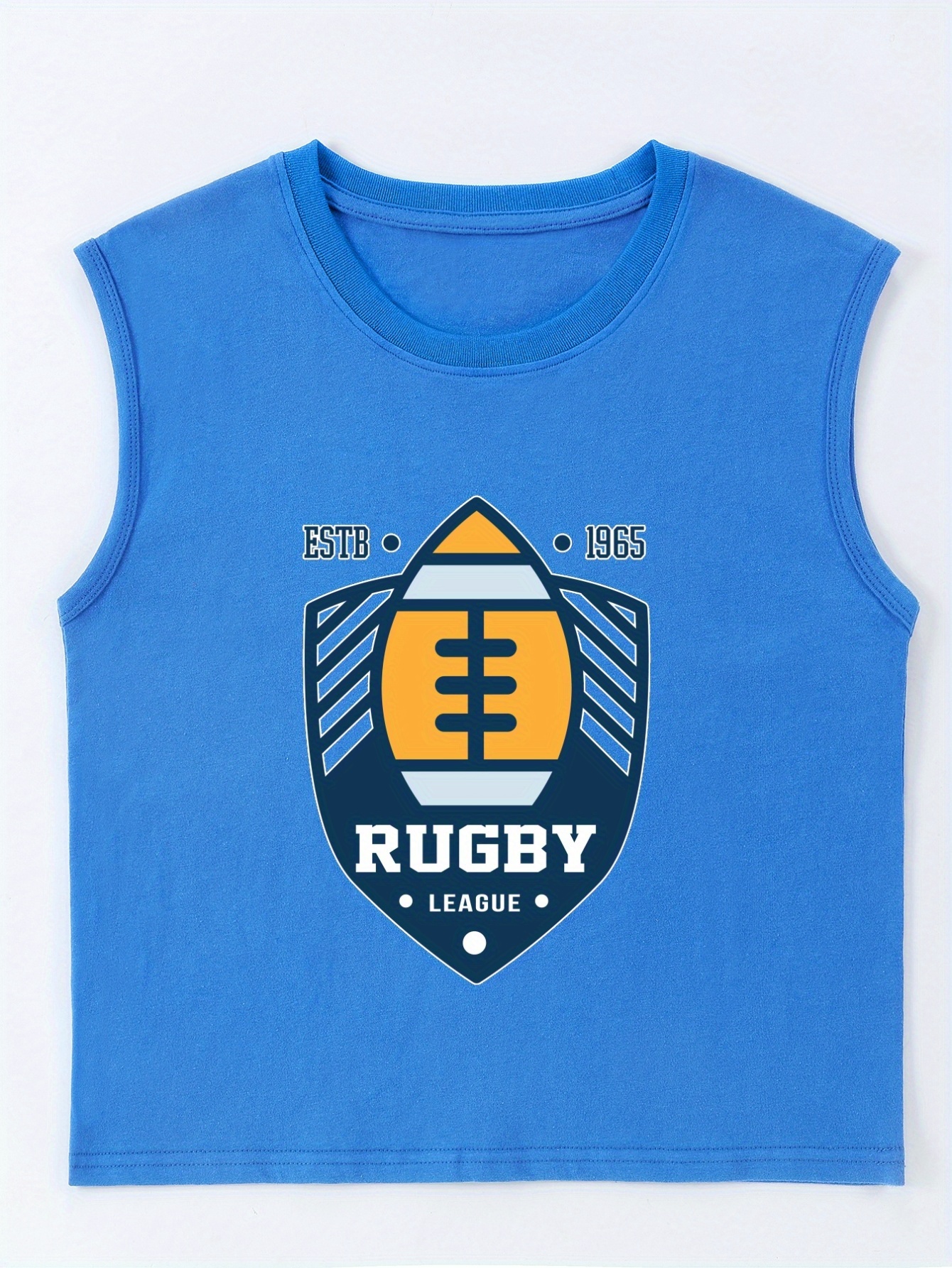 cartoon rugby print boys tops casual - Temu Australia