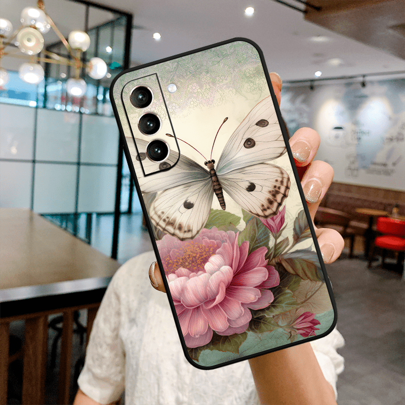 Butterfly Pattern Shockproof Protective Mobile Phone Case - Temu Canada