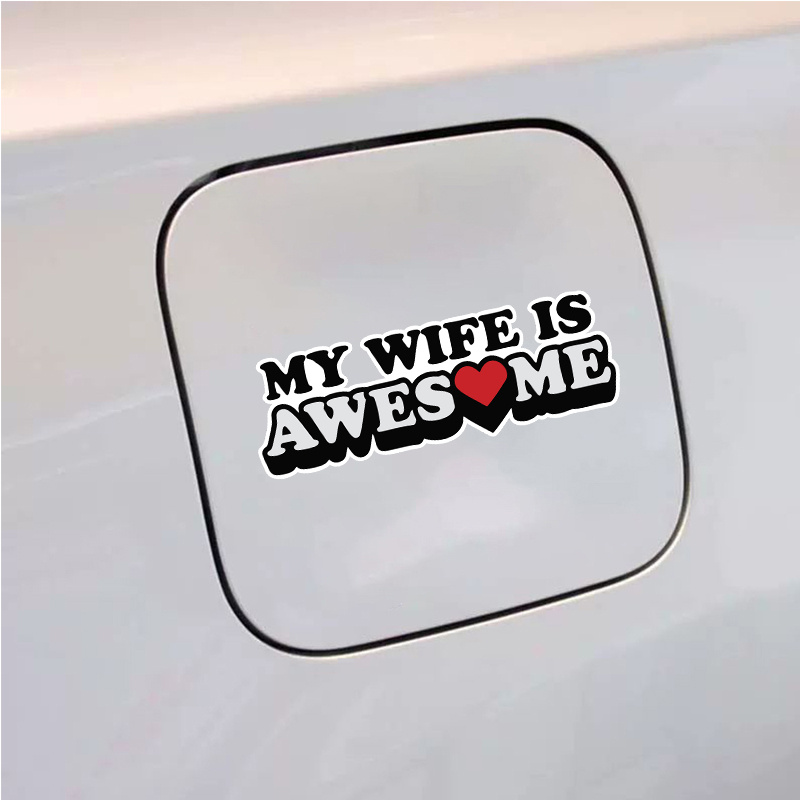 Wife Awesome Valentines Day Vinyl Waterproof Sticker Decal - Temu Australia