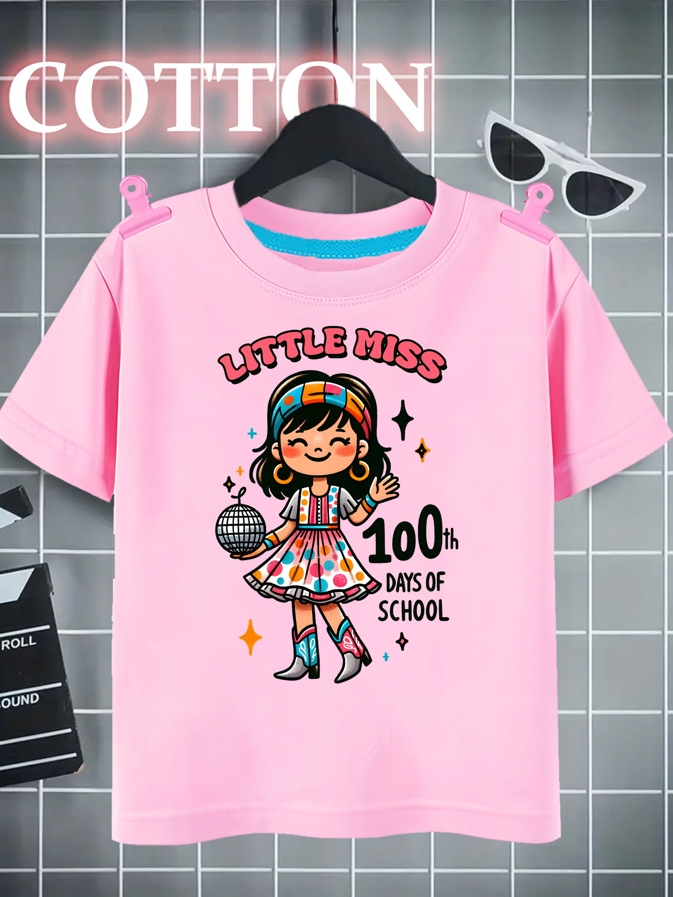 Letter Print T shirts Cute Little Miss Boys Cool Lightweight - Temu Philippines