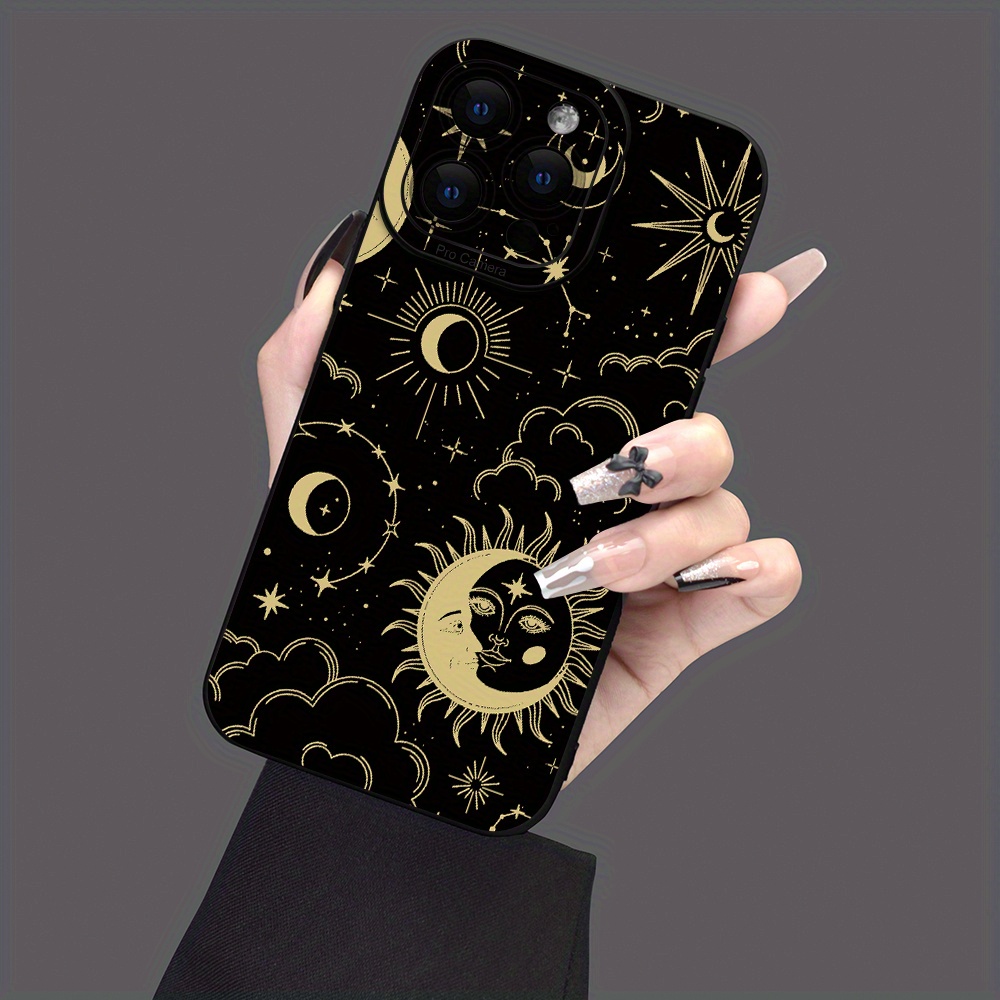 Star Pattern Liquid Silicone Mobile Phone Case Full body - Temu Canada