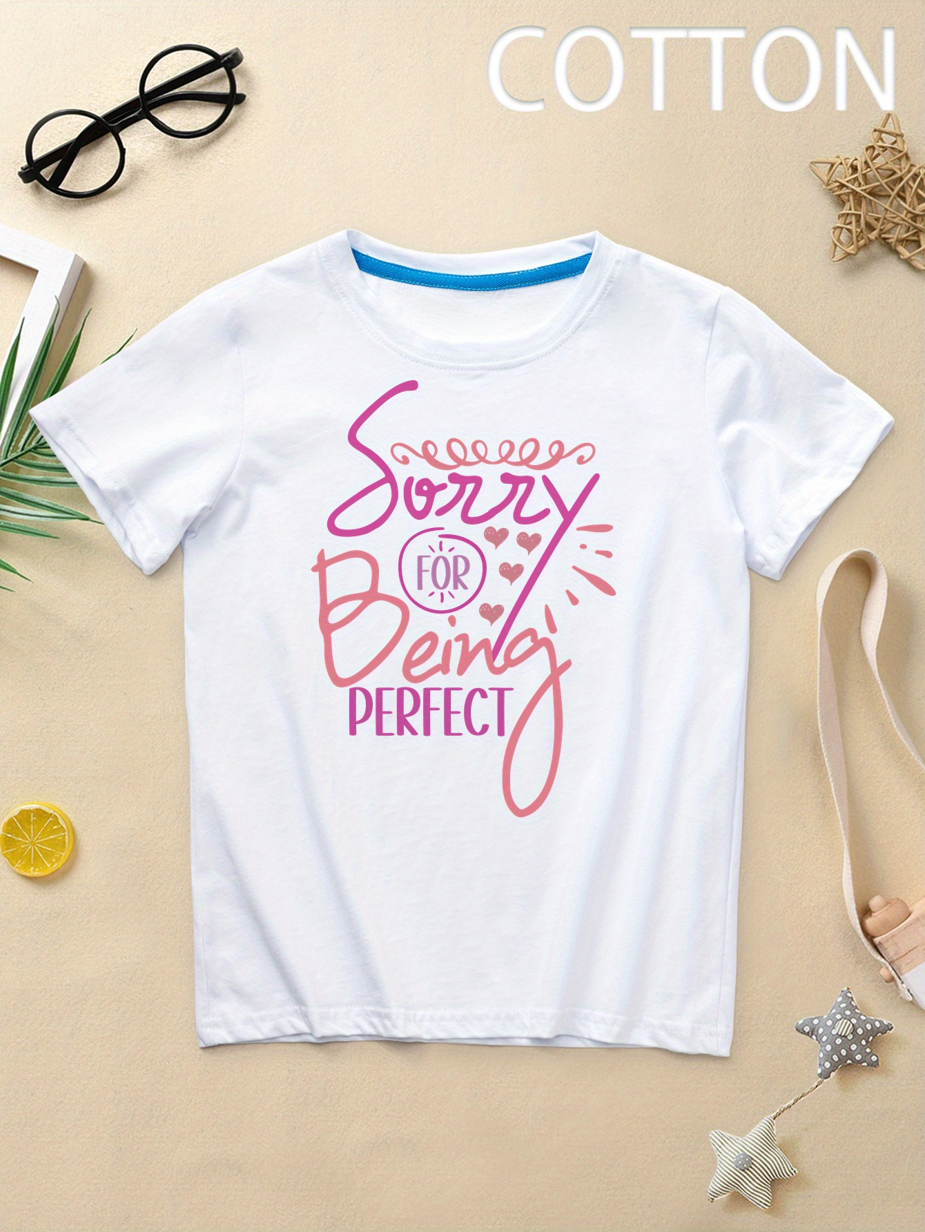 Letter Pattern T shirt Girls Cartoon Sassy Girl Short Sleeve - Temu New Zealand