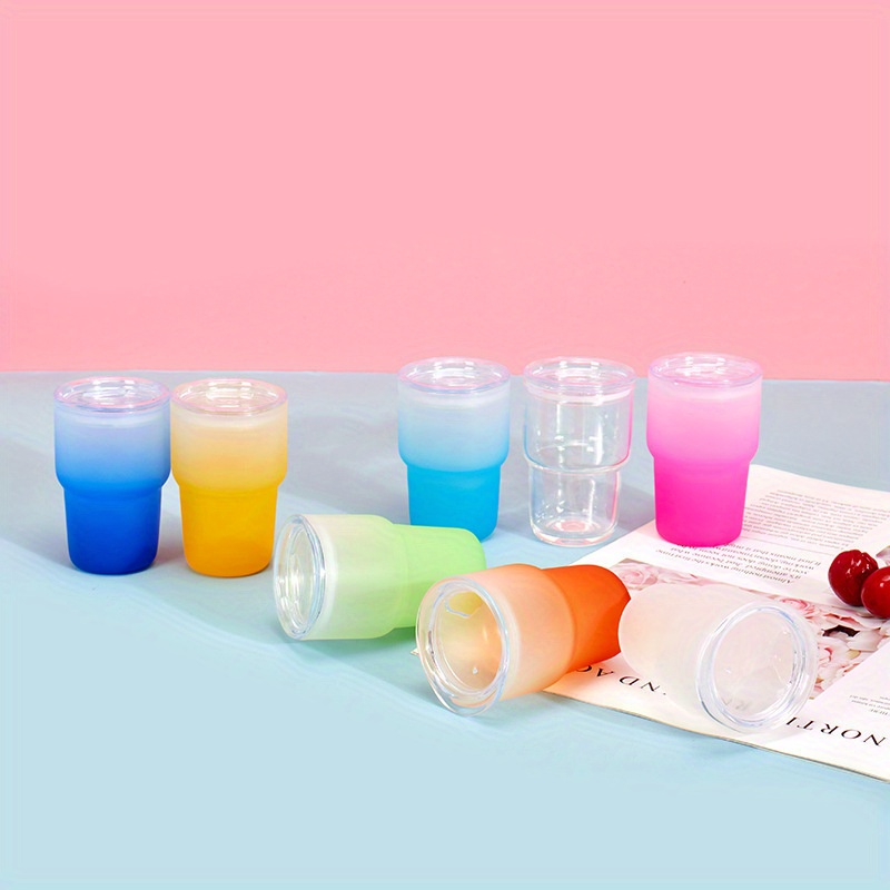 Gradient Glass Mini Water Cup Drinking Glasses - Temu