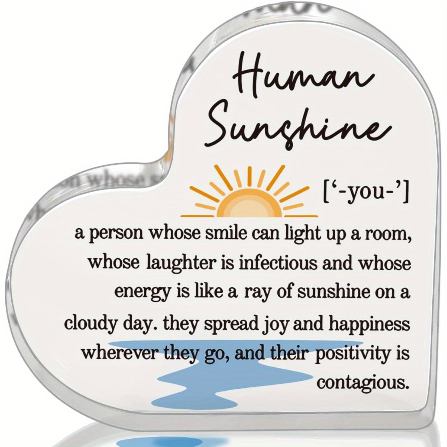 Plaque Human Sunshine Definition Birthday Gifts Women Men - Temu ...